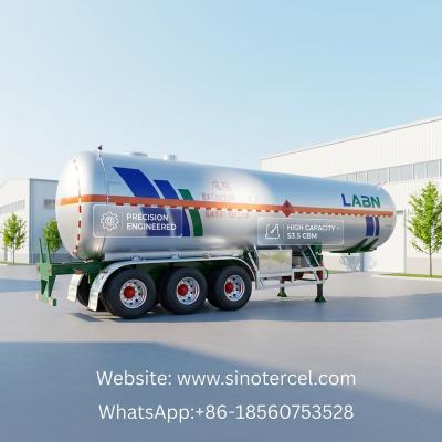 China 30CBM -60CBM Semi Tanker Trailer Pentane Semi Trailer 3 axles / 4 axles for sale