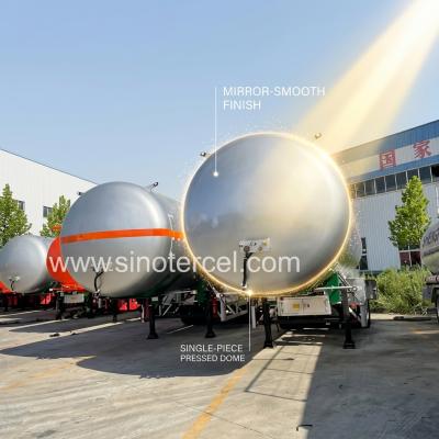 China 3Axle Fuel Tank Semi Trailer 30CBM-60CBM Water Tanker Semi Trailer for sale