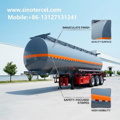 China 40 CBM Tanker Trailer 3.5inch Kingpin Fuel Tanker Semi Trailer for sale