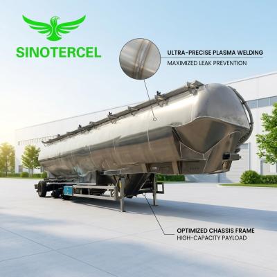 China 50000 Liters Fuel Tank Semi Trailer 3 Axles Semi Water Trailer for sale