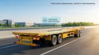 China FUWA/BPW Axle 20 Foot Full Tilt Trailer Heavy Duty Transportation for sale