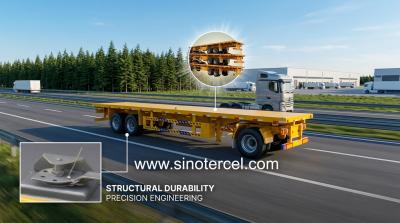 China 11.00r20 Tire Full Trailer 20 Tons Full Tilt Trailer 8.5'X20' for sale
