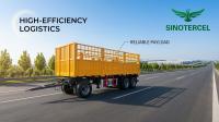 China Livestock Fence Cargo Trailer Full Size Semi Trailer For Poultry Puffy for sale