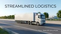 China Aluminum 53 Flatbed Trailer Transport 20000kgs Semi Flatbed Trailer for sale