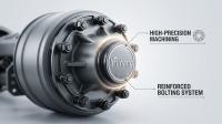 China 16Tons Trailer Axle 16000kg FUWA Trailer Spare Parts Customized for sale