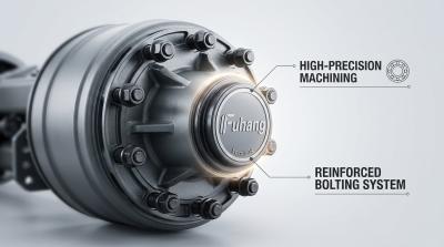 China 16Tons Trailer Axle 16000kg FUWA Trailer Spare Parts Customized for sale