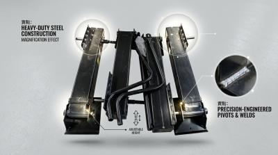 China 28000kg Dump Trailer Rear Support Legs 28Ton Semi Trailer Support Legs for sale