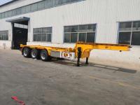 China 3 Axles Skeletal Type Container Semi Trailer Yellow Customer customization Transport container for sale