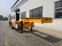 China 3 Axles Skeletal Type Container Semi Trailer Yellow Customer customization Transport container for sale