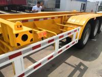 China 3 Axles Skeletal Type Container Semi Trailer Yellow Customer customization Transport container for sale
