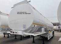 China Durable Fuel Tank Semi Trailer with 6mm End Plate Thickness 50#90# Kingpin and 45000 Liters Capacity for sale