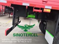 China 50-60 Ton Sidewall Semi Trailer with 12500*2500*800mm Cargo Box and FUWA Axles for sale