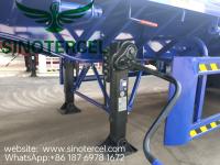 China 40ft Flat Bed Semi Trailer with 3 FUWA Brand Axle for Heavy Duty Transport for sale