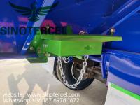 China 40ft Flat Bed Semi Trailer with 3 FUWA Brand Axle for Heavy Duty Transport for sale