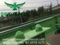 China High-Strength Steel Frame Skeletal Container Semi Trailer with Triple Axle Configuration and ABS Braking System for sale