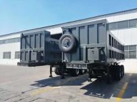 China High Efficiency 49CBM 3-Axle Tipper Trailer with Reliable FUWA Axles & 12.00R20 Tires for sale