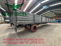 China 3-Axle Fence Semi-Trailer 50-60 Ton Heavy-Duty Type with Tarpaulin Brackets for sale