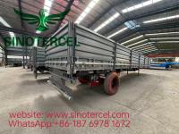 China 3-Axle Fence Semi-Trailer 50-60 Ton Heavy-Duty Type with Tarpaulin Brackets for sale