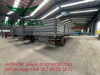 China 3-Axle Fence Semi-Trailer 50-60 Ton Heavy-Duty Type with Tarpaulin Brackets for sale