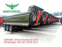 China 3-Axle U-Type Tipper Body Dump Semi-trailer for sale