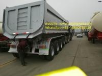 China SINOTERCEL 4 Axle 25CBM rear-tipping self-unloading Color customization U type for sale