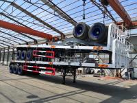 China 40 to 60 tons Loadcapacity Flat Bed Semi Trailer Container Flatbed Semi Trailer Customization for Large Cargo Transport for sale