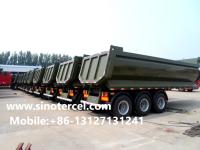 China Heavy Duty Hydraulic Tipper Semi Trailer Safe Transportation 30-50 Tons for sale