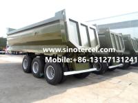 China Heavy Duty Hydraulic Tipper Semi Trailer Safe Transportation 30-50 Tons for sale