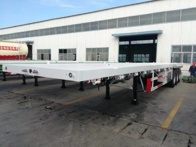 China Container Flatbed Semi Trailer semi truck flatbed trailer featuring fifth wheel 90 designed for cargo transport and performance for sale