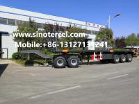 China Customizable Flat Bed Semi Trailer with 30-60t Load Capacity, High-strength Steel Construction, and 3 Axles for Heavy-Duty Transport White for sale