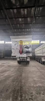 China SINOTERCEL 4 Axle 25CBM rear-tipping self-unloading FUWA axles 12.00R20/12R22.5 tires for sale