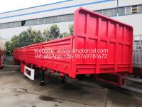 China 3-Axle Sidewall Semi-Trailer 60 Ton Heavy-Duty for sale