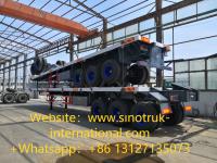 China 3 Axle Flatbed Semi Trailer 2×20Feet or 40Feet For Container Carrying
Product Details for sale
