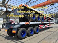 China 3 Axle Flatbed Semi Trailer 2×20Feet or 40Feet For Container Carrying
Product Details for sale