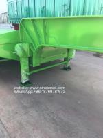 China SINOTERCEL 13m 60Ton Widening Low Bed Semi-Trailer with Hydraulic Ramp for sale