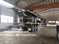 China 12R22.5 Tyre Flat Bed Semi Trailer 3 Axles Strong Frame Trailer Perfect for Transporting Oversized Equipment and Materials 30-60 Tons for sale