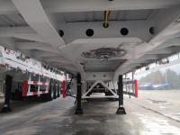 China Leaf Spring Suspension Flat Bed Semi Trailer Robust Design Ensuring Stability and Durability During Long Distance Hauling for sale