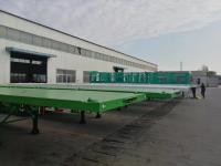 China Customizable semi truck flatbed trailer demission of flat 12500x2500x1600mm engineered for secure and heavy load hauling for sale