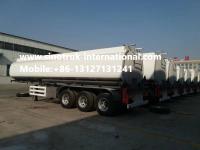 China Semi Tanker Trailer Pentane Semi Trailer 3 axles 30CBM -50CBM Material can be customized White for sale