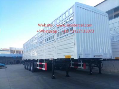China 10m Livestock Stake Semi-Trailer, 12R22.5 Tires, Large Capacity, High Load, Ventilated & Safe for Animal Transport for sale