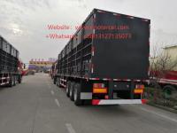 China High-Capacity 11-Meter 3-Axle Livestock Transport Semi-Trailer: Heavy-Duty Steel Structure with Multi-Layer Ventilation System for Safe Animal Hauling for sale