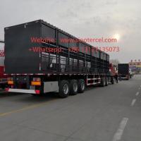 China High-Capacity 11-Meter 3-Axle Livestock Transport Semi-Trailer: Heavy-Duty Steel Structure with Multi-Layer Ventilation System for Safe Animal Hauling for sale