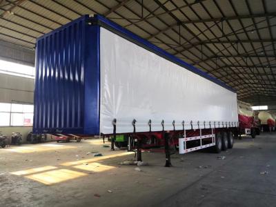 China 3-Axle Side Curtain Semi-Trailer for sale