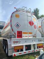 China 3Axles Fuel Tank Semi Trailer 45CBM Capacity Tanker Trailer with pump for sale