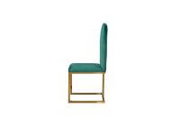 China Fashionable Nordic Leather Padded Dining Chairs for sale