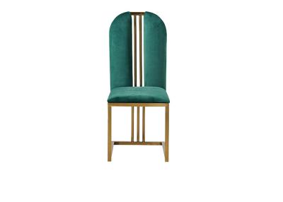 China Fashionable Nordic Leather Padded Dining Chairs for sale