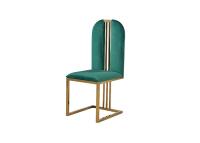 China Fashionable Nordic Leather Padded Dining Chairs for sale