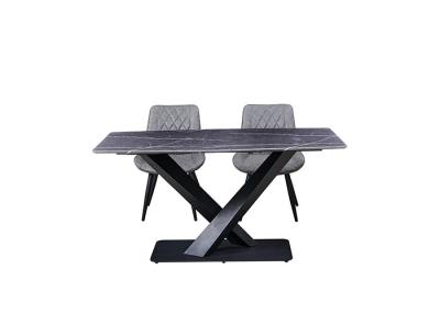 China Abrasion Resistance Rock Slate Hotel Dining Table for sale