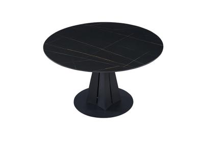 China Modern Home Stylish Circle Marble Dining Table for sale