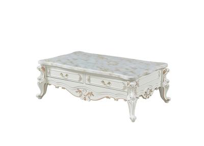 China White Living Room TV Cabinet And Coffee Table Set for sale
